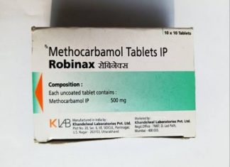 Robinax 500mg(Methocarbamol): Uses, Content, Dosage, Side Effects ...